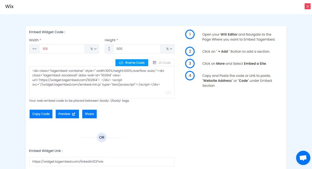 How To Embed RSS Feeds On Wix Website - Tagembed