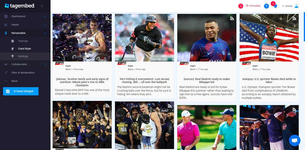 How To Embed Sports News RSS Feeds On Any Website