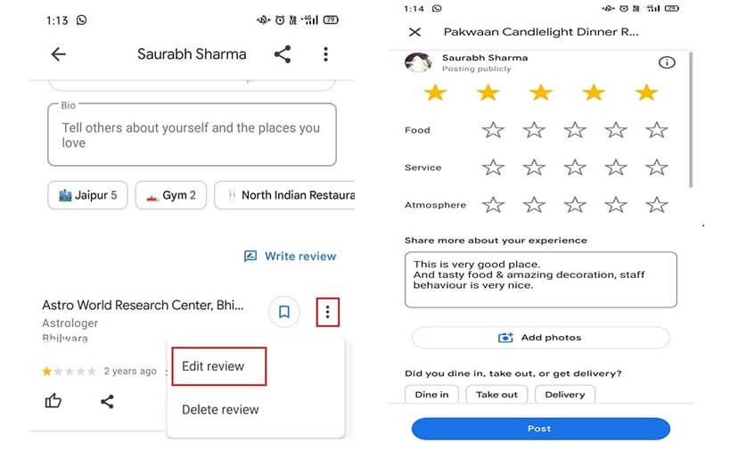 Customer's Guide - How to Edit Google Reviews 2025